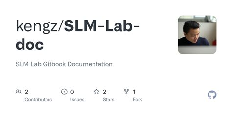 GitHub Kengz SLM Lab Doc SLM Lab Gitbook Documentation