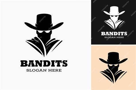 Premium Vector Mysterious Bandits Silhouette Logo Suitable For Designs Related To Mischievous