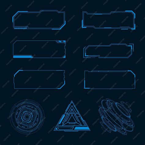 Premium Vector Futuristic User Interface Illustration