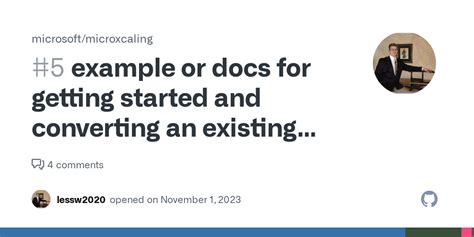example or docs for getting started and converting an existing model to