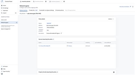 Data Connection Network Egress Policy Is Approved But Not Active