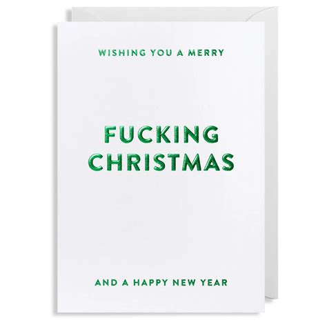 Merry Fucking Christmas Card Lagom Design Outer Layer