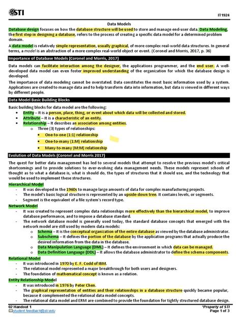 02 Handout 144 Unlocked Pdf No Sql Databases