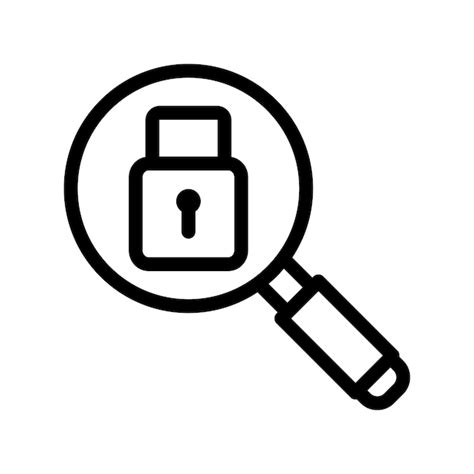 Premium Vector Search Security Icon