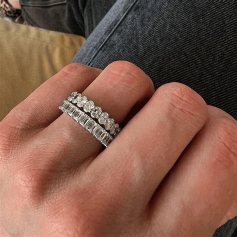 Eternity Ring Emerald Cut Eternity Ring Emerald Cut Wedding Band