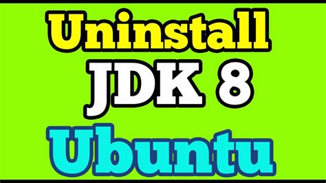 Uninstall Oracle Java Jdk From Ubuntu Using Terminal YouTube