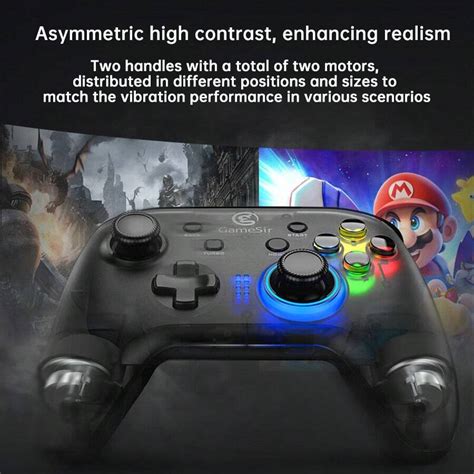 Gamesir Game Controller T4 Pro Six Axis Gyroscope 4 Custom Back Buttons Three Mode Connection