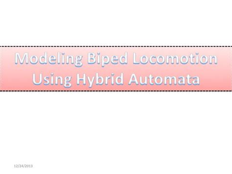 Biped Locomotion Pptx Robotics Technology And Computing