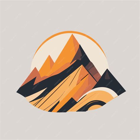 Vector De Dibujos Animados De Montaña Vector Premium