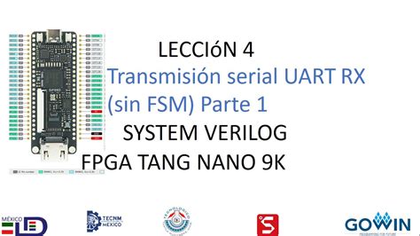 Fpga Uartrx Verilog Tang Nano 9k Primera Parte No Fsm Youtube