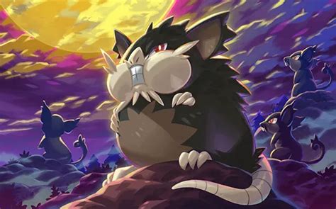 Alolan Raticate Uncommon · Celestial Guardians A3 107 · Pokémon Tcg
