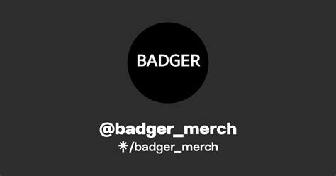 Badger Merch Facebook Linktree