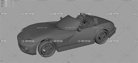 敞篷汽车白膜 简模模型 公共车模型库 Objobjmtl模型下载 Cg模型网