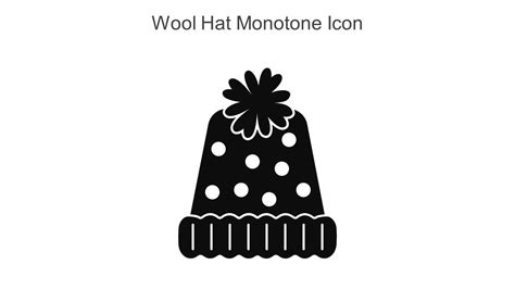 Wool Hat Monotone Icon In Powerpoint Pptx Png And Editable Eps Format PPT PowerPoint