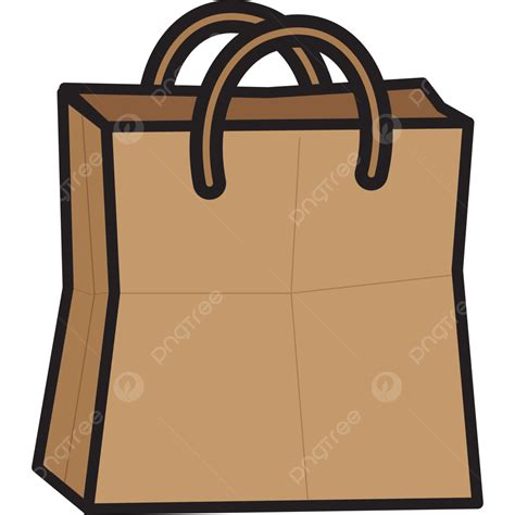 Paper Bag Vector Eco Friendly Bag Packaging Kraft Paper Bag Png And