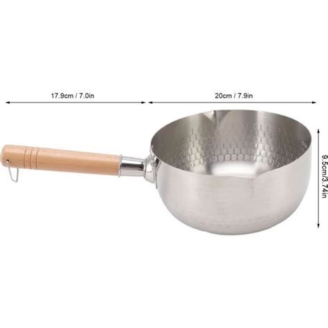 20cm Casserole De Sans Couvercle Pot À Lait Chaud Antiadhésif En Acier