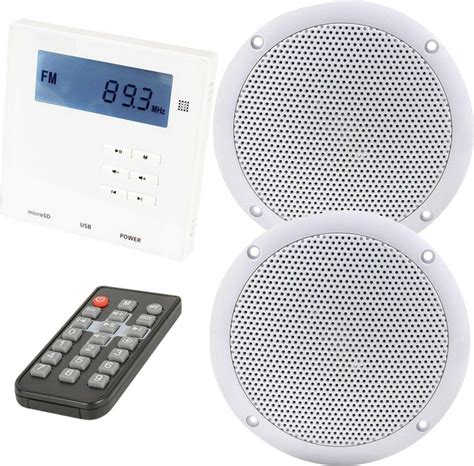 Loops Wall Mounted Micro Bluetooth Amplifier And 2 Ceiling Speaker Kit Stereo Shopstyle Decor