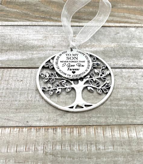 Son Tree Of Life Ornament To My SON Never Forget I Love You Forever Son Christmas Tree