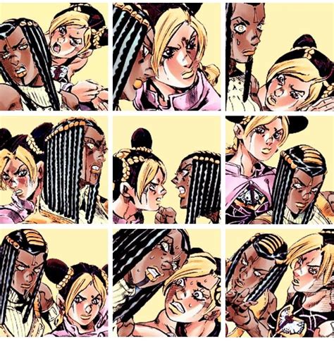 Jolyne Kujo E Ermes Costello In Stone Ocean By Hirohiko Araki