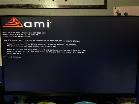 Pc Stuck On Entering Setup As Well As Vga Error Light On Rpchelp