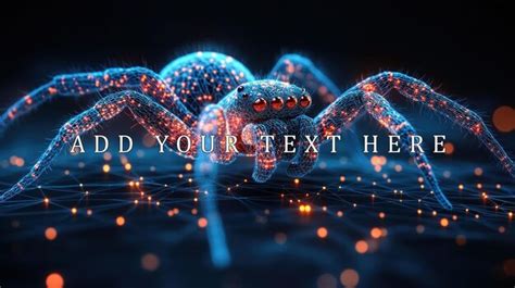 Digital Spider Web Premium Ai Generated Psd