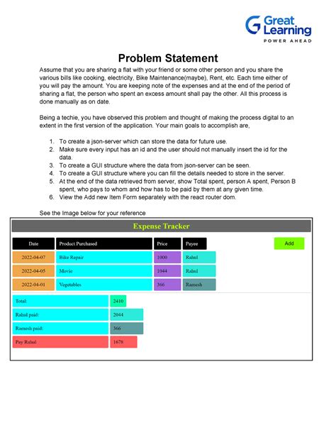 Problem Statement 284 29 Problem Statement Assume That You Are Sharing A Flat With Your