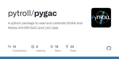 GitHub Pytroll Pygac A Python Package To Read And Calibrate NOAA And Metop AVHRR GAC And LAC Data