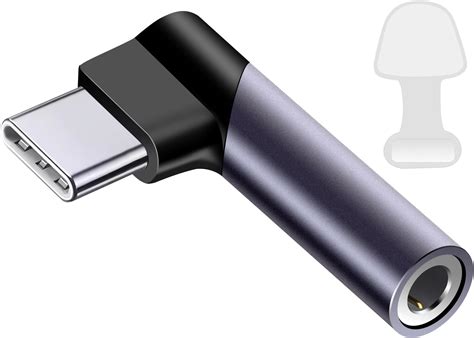 Jp Type C To 3 5 イヤホン 変換アダプター メスからオス イヤホンジャック Hi Fi音質 片側l型 直挿しタイプ ミニサイズ 音楽 通話 Type C