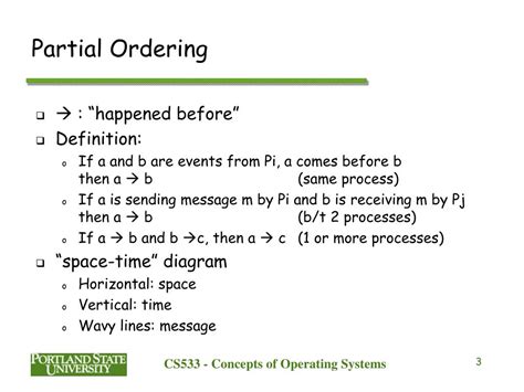 ppt event ordering and clocks in distributed systems cs533 concepts