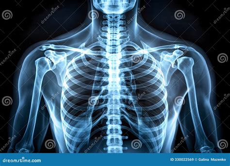 Advanced Medical Illustration Showing A Detailed X Ray Of The Human