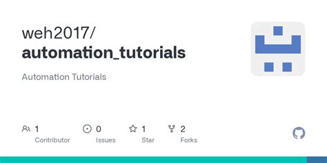 Github Weh2017automationtutorials Automation Tutorials