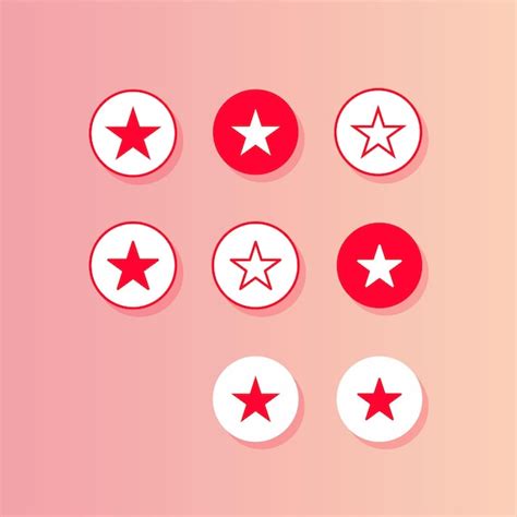 Premium Vector Star Icons Collection