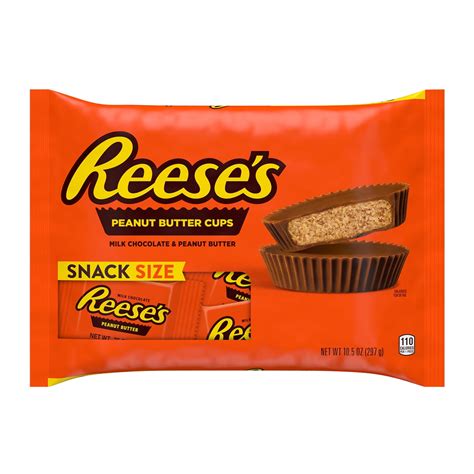 Reeses Milk Chocolate Peanut Butter Snack Size Easter Cups Candy Bag 10 5 Oz