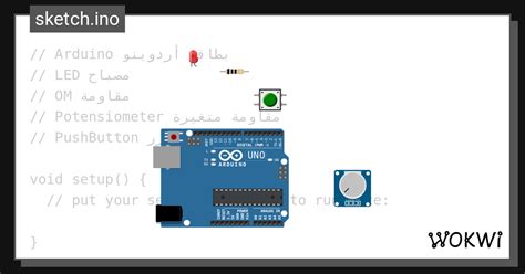 Potensiometer Wokwi Esp32 Stm32 Arduino Simulator