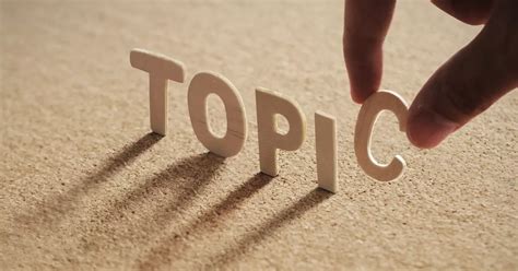 topics list of related topics