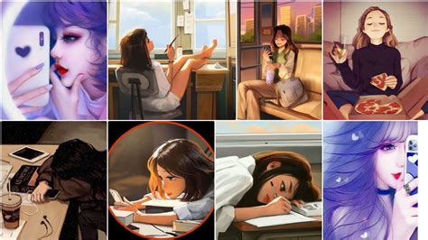 Cutestylisandbeautiful Girls Animated Cartoon Dpzgirls Attitude Dp