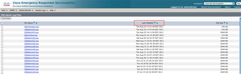 Collecting Log Files In Cisco Emergency Responder 8 X Cisco Community