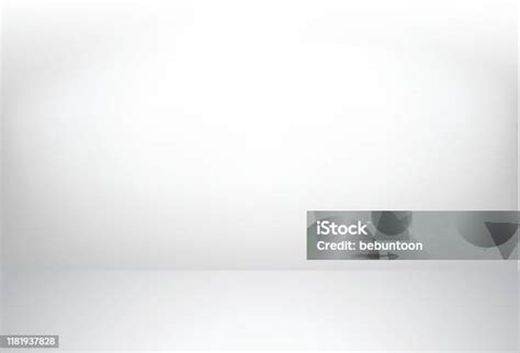 빈 흰색 스튜디오 룸 배경 당신의 창조적 인 프로젝트에 대한 카피 스페이스와 밝은 인테리어 벡터 일러스트 레이션 Eps 10 0