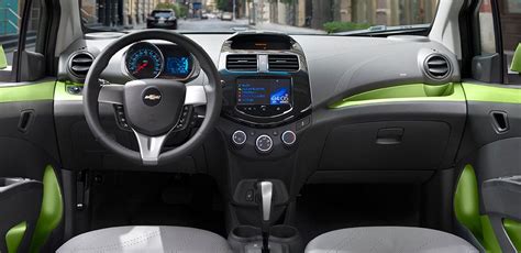 Chevrolet Spark Interior With Lime Green Trims
