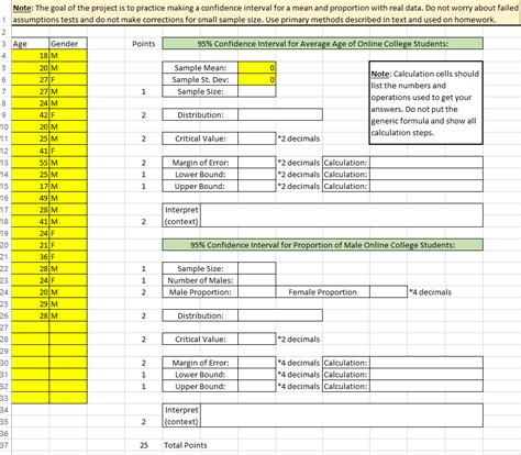 solved 25 points part 3 confidence intervals week 5