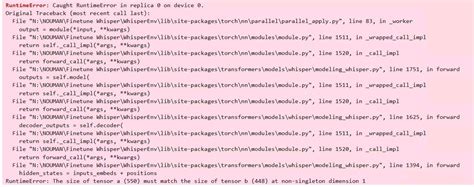 Runtimeerror The Size Of Tensor A 553 Must Match The Size Of Tensor