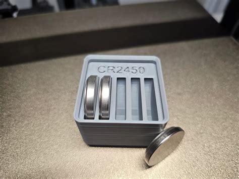 Gridfinity Cr2450 Battery Holder By Kevin Dery Download Free Stl