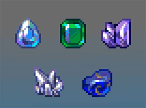 Minecraft Gem Resprites Commission By Rappenem On Deviantart