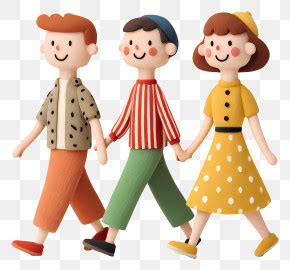Friends Walking Together Three Friends Walking Together Png