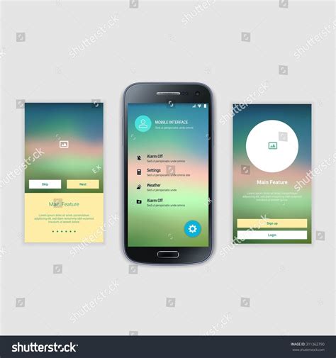 Modern User Interface Ux Ui Screen Stock Vector Royalty Free 311362790 Shutterstock