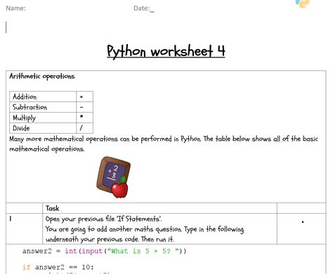 5 lesson python workbook for ks3 teaching resources