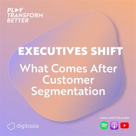 What Comes After Customer Segmentation Digitopia