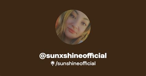Sunxshineofficial Official Tiktok Instagram Twitch Twitter Linktree