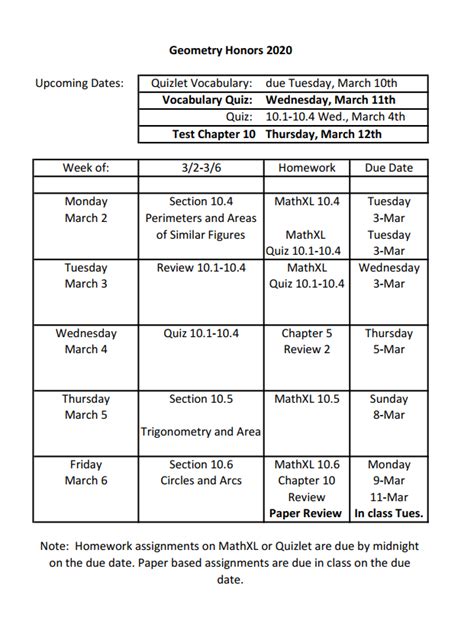 Geometry Honors Mrs Nolan S Classes