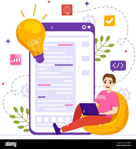 Software Testing Vector Illustration With Application Engineering Debugging Development Process